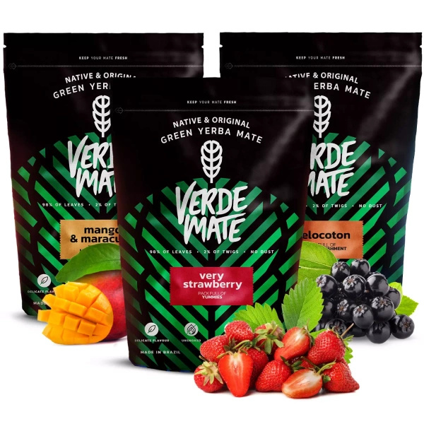 Tienda de Yerba Mate - Verde Mate Green juego yerba mate afrutado 3x500 ...