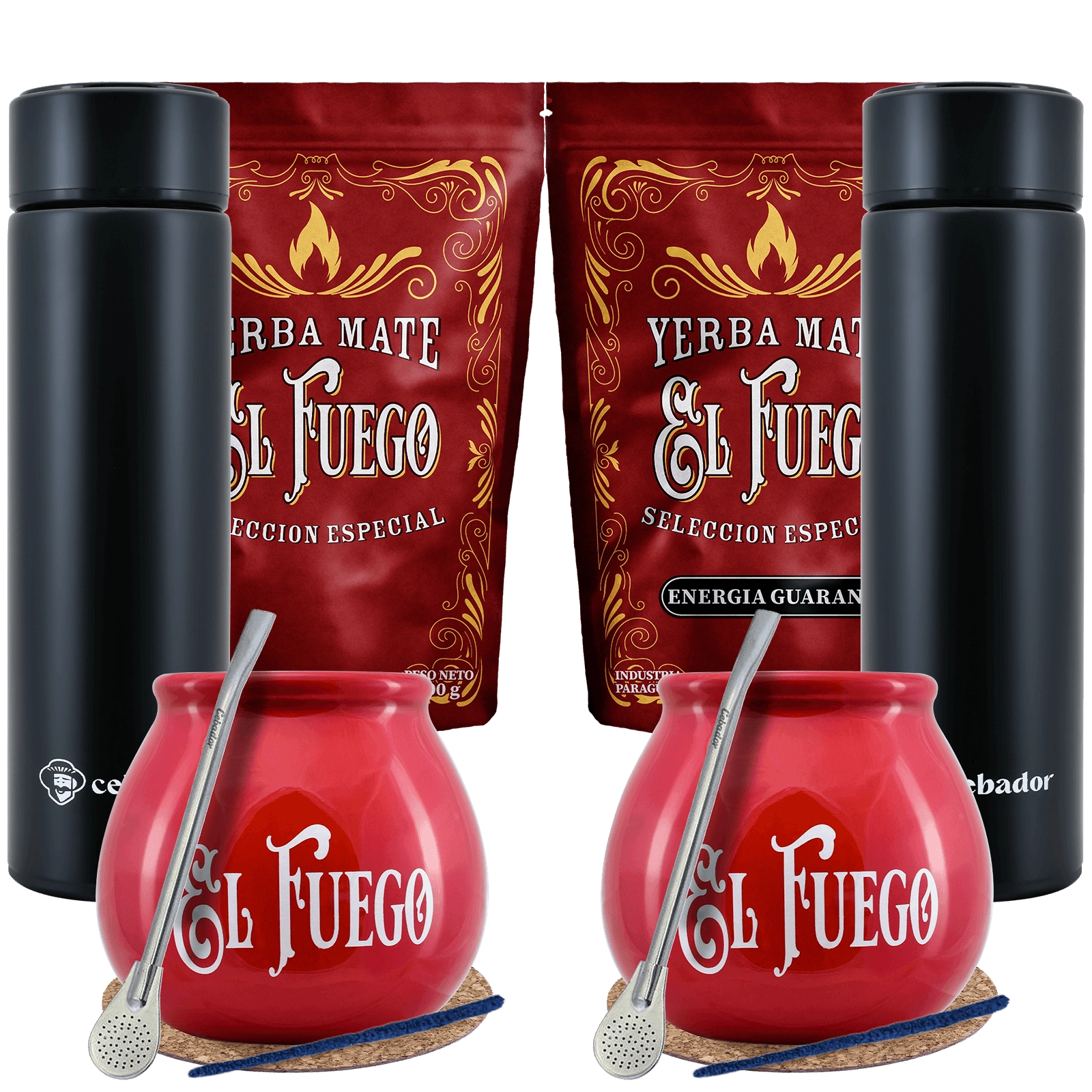 Tienda de Yerba Mate - Yerba Mate El Fuego Termo para dos 1kg ...